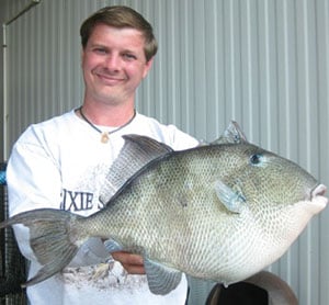 NEW DELAWARE RECORD TRIGGERFISH - The Fisherman