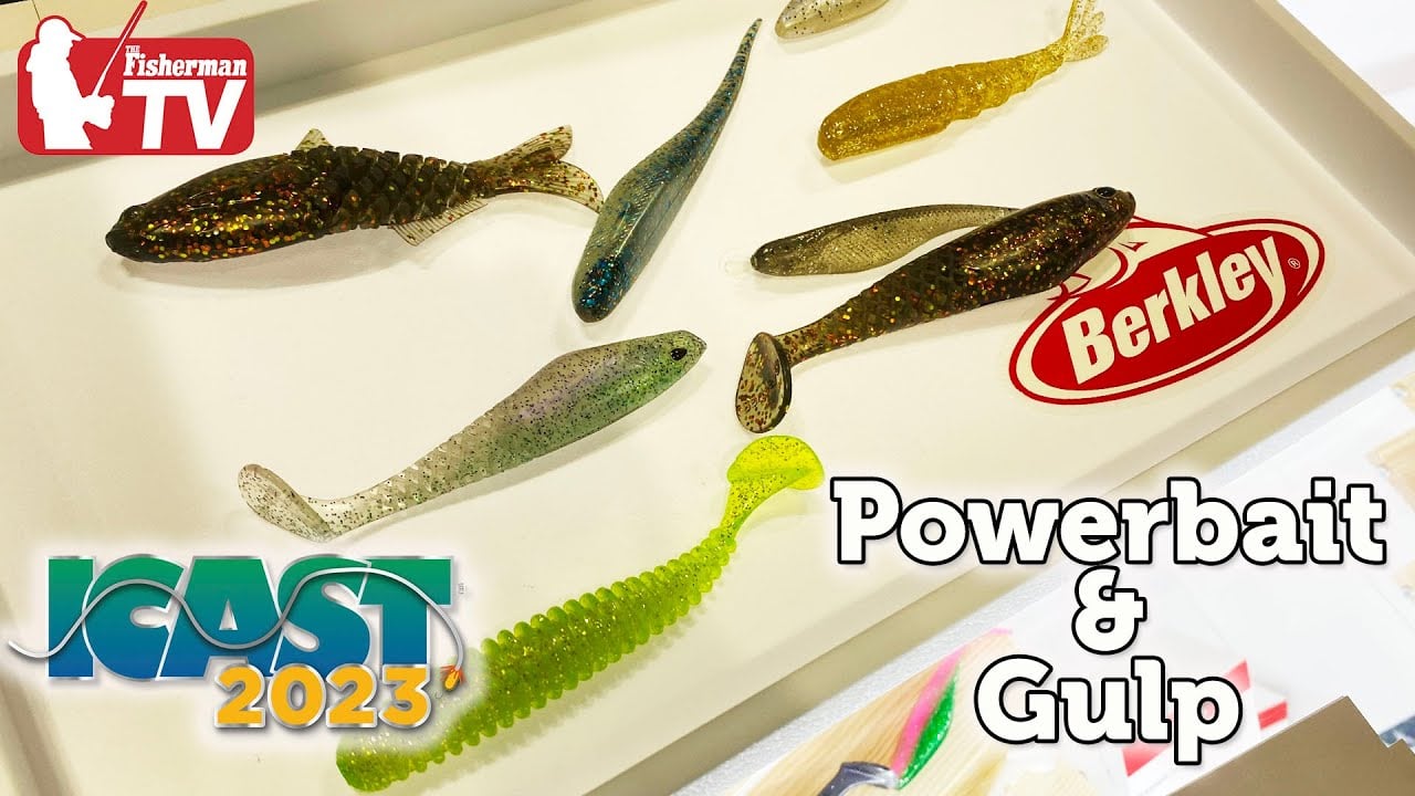 ICAST New Product Review- Berkley Saltwater Powerbait and Gulp Chrome ...