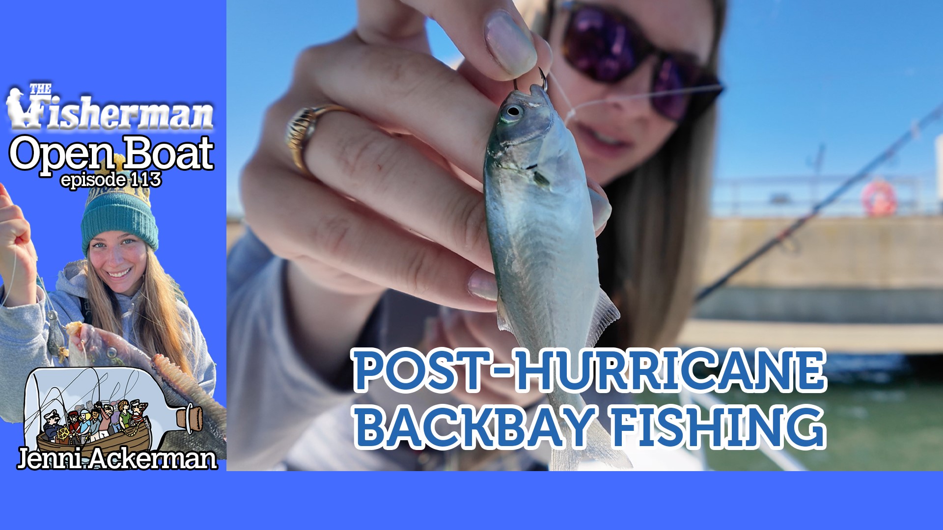 Open Boat with Jenni Ackerman: Post Hurricane Backbay Fishing ep. 113 ...